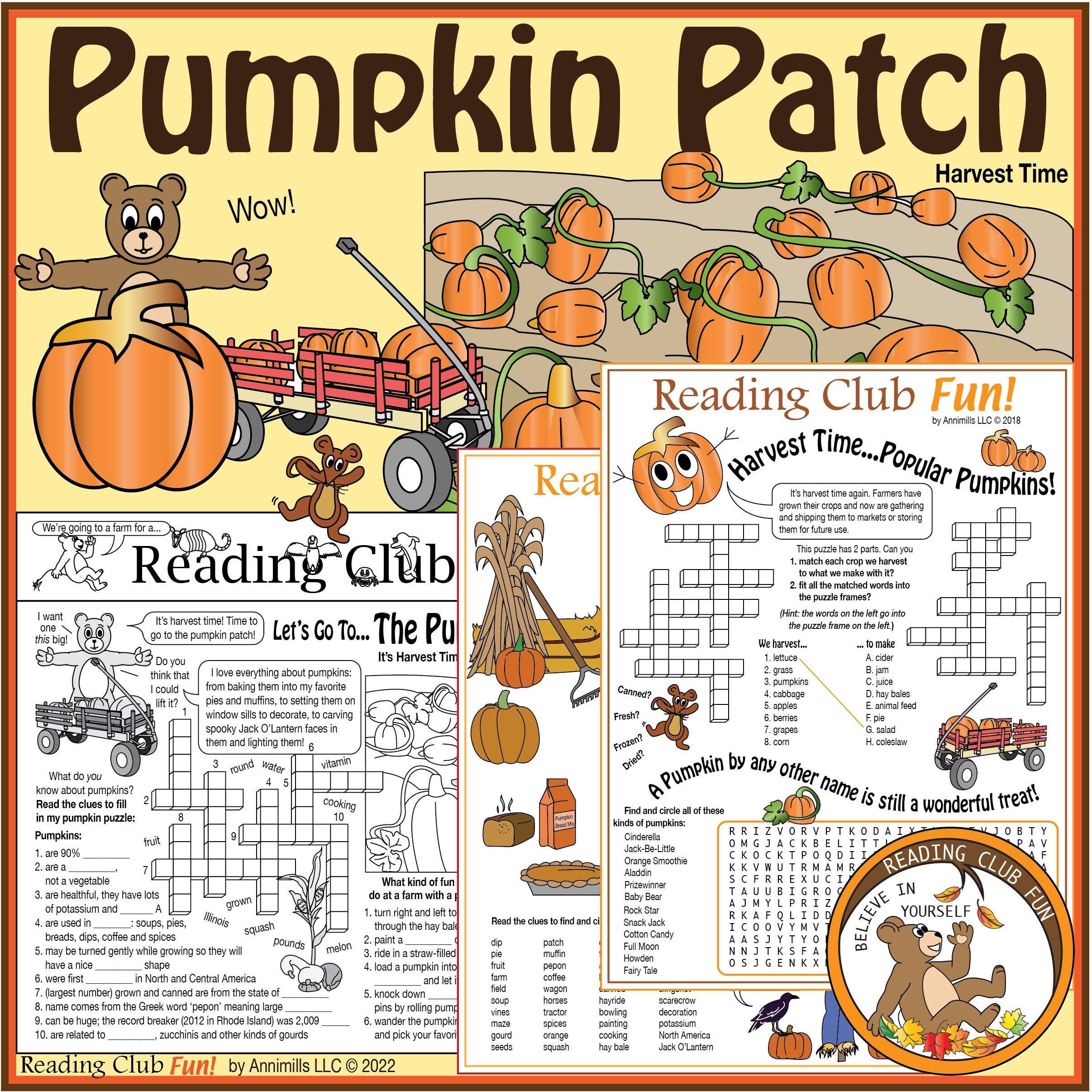 Pumpkin Patch Halloween Visiting the Farm harvest Time - Etsy