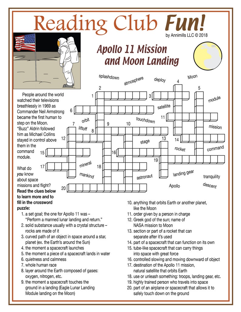 Exploring Space Printable Puzzle Bundle: NASA, Moon Landing, Astronauts ...