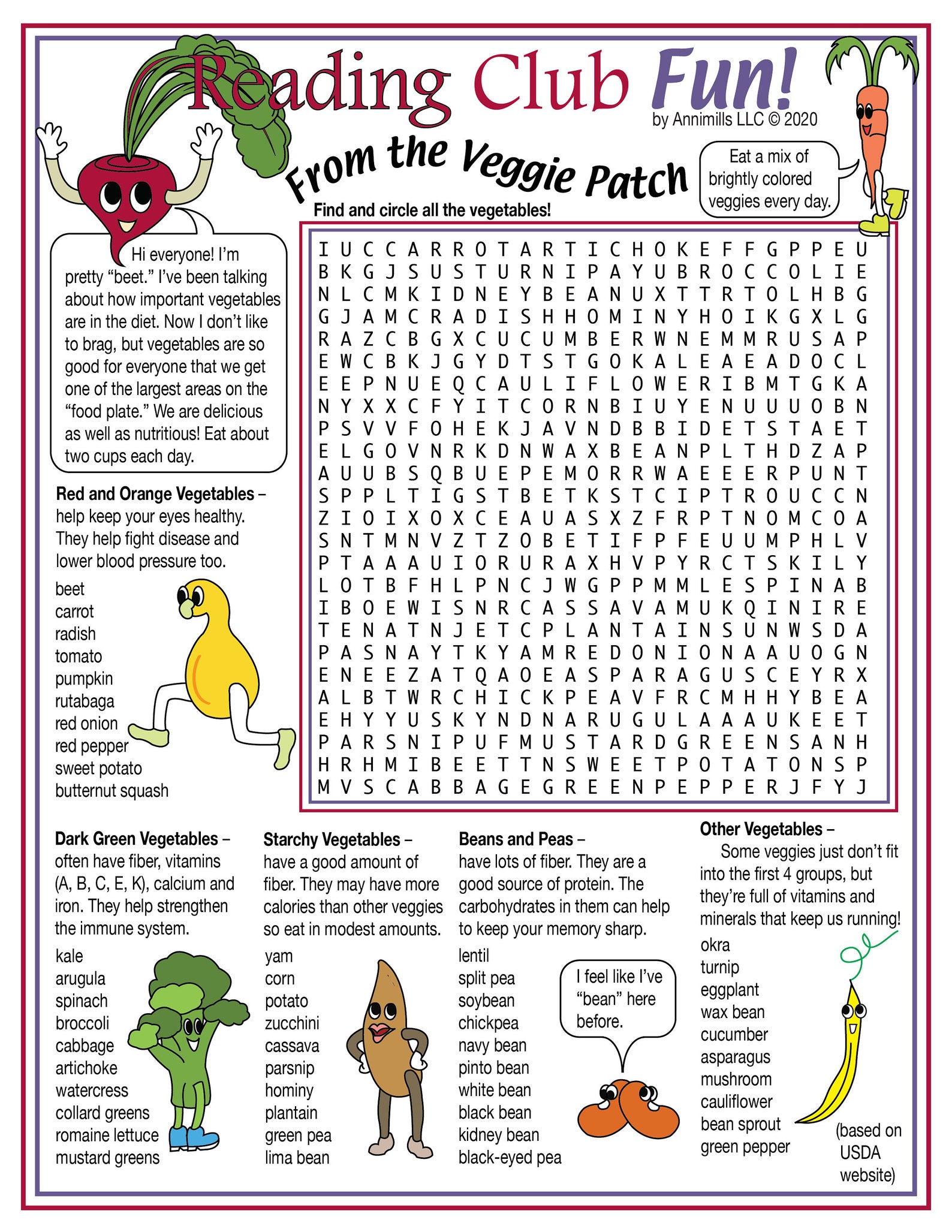 Nutrition and Exercise Printable Puzzles – Healthy Eating, Cooking ...