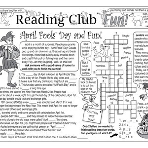 April Fools' Day Printable Puzzle Bundle – History, Vocabulary ...