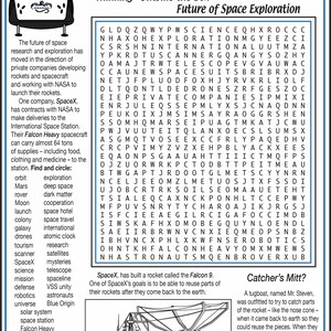 Future of Space Exploration - NASA, Mars, Beyond Printable Puzzles ...