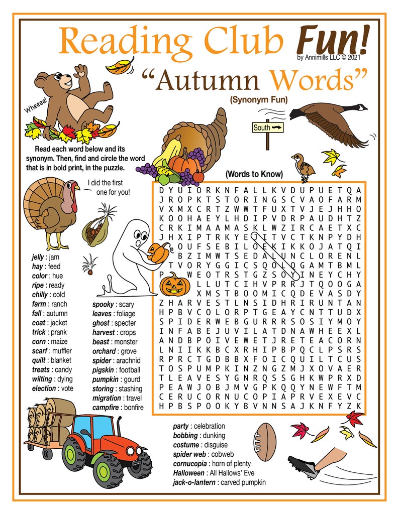 Synonyms for All Seasons – Vocabulary Bundle – Fall Winter Spring ...