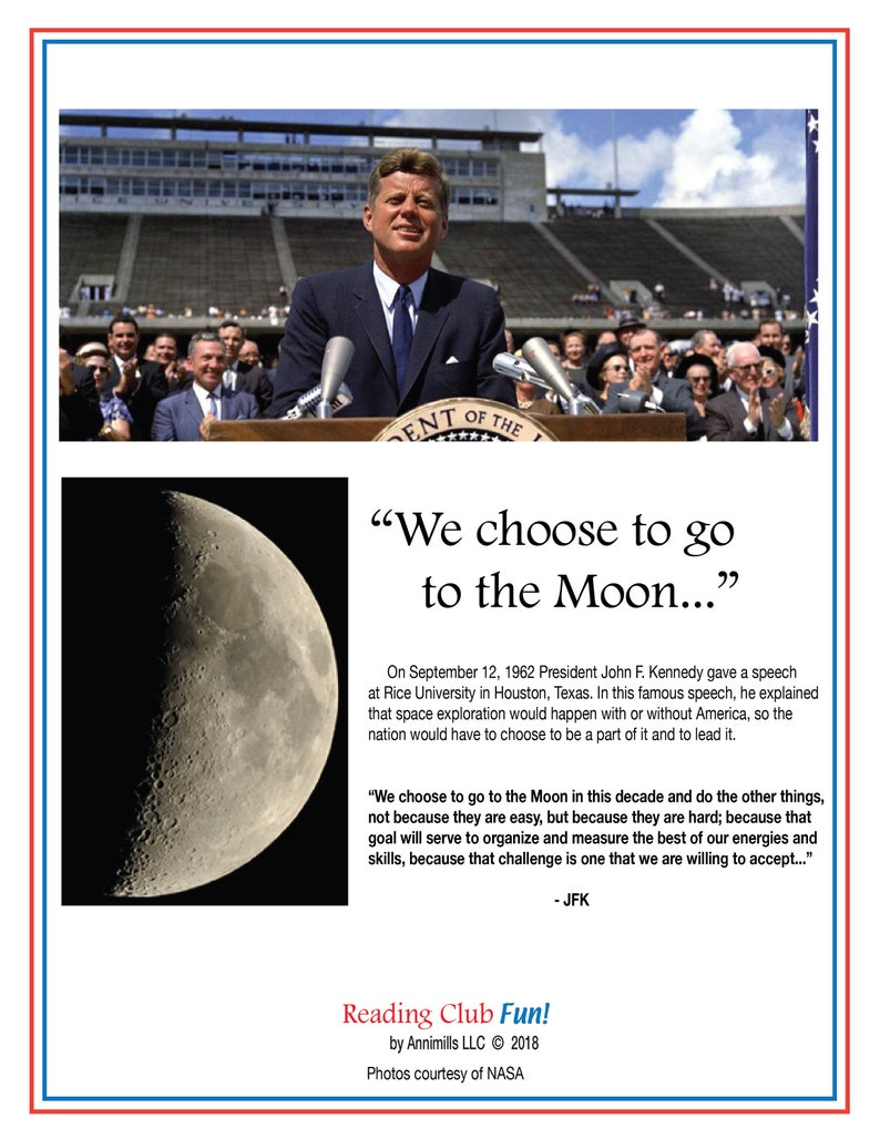 Apollo 11 Moon Landing – Printable Puzzles and Photo Set – With BONUS ...