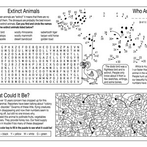 Earth Day - Endangered Animals Printable Puzzle Set Activity - Etsy