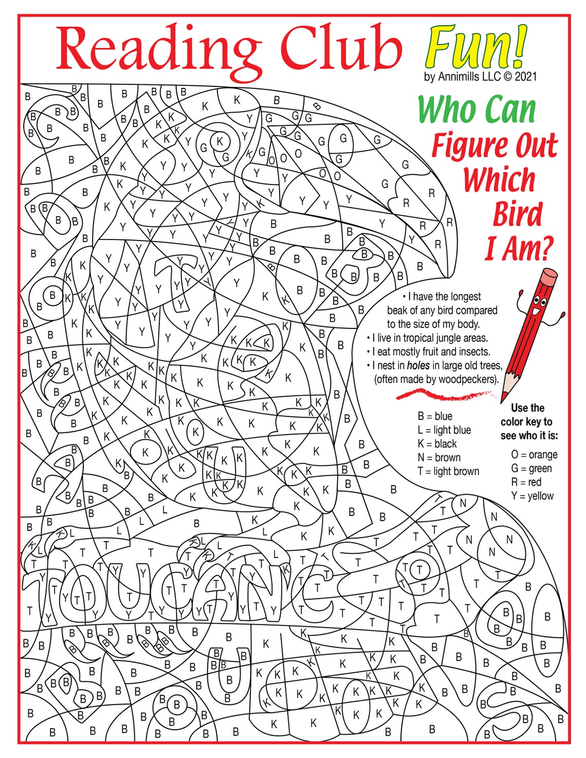Bird Adaptations Printable Puzzles Crosswords, Word Search, Beak & Feet ...