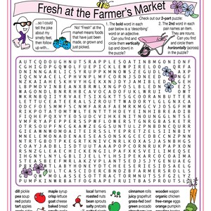 Planting - Farms and Gardens Puzzle Set – BONUS Noun and Adjective Word ...