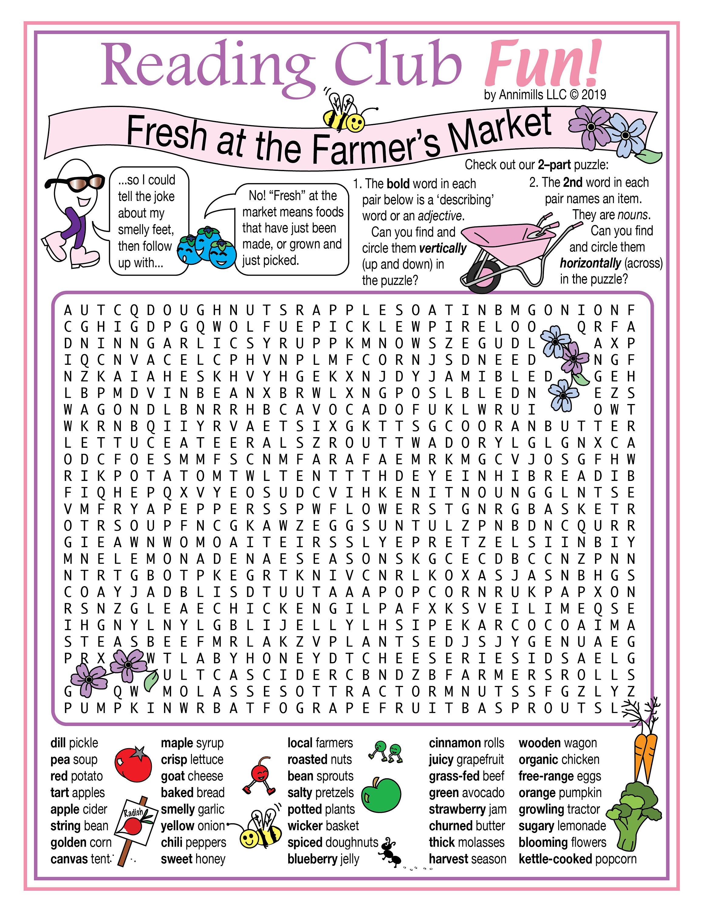 Planting - Farms and Gardens Puzzle Set – BONUS Noun and Adjective Word ...