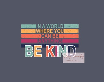 Be Kind Dtf Transfer - Etsy