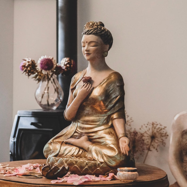 Tara Figure | Female Bodhisattva Statue | Handcrafted in Small Series ...