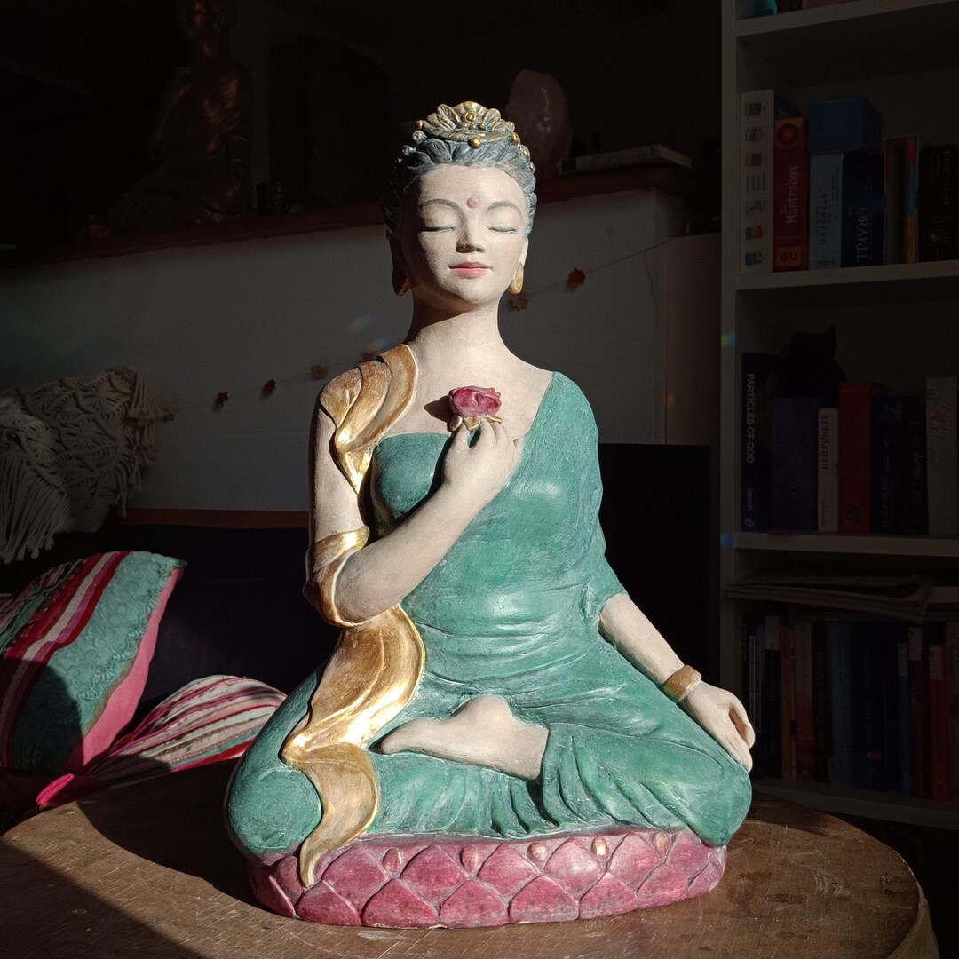 Green Tara Figure | 50 Cm | Handmade in Germany - Etsy