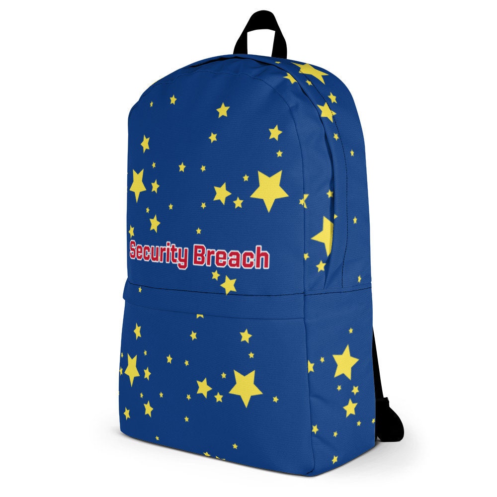 Security Breach-custom Backpack, With Lap Top Pocket, Water Resistant ...
