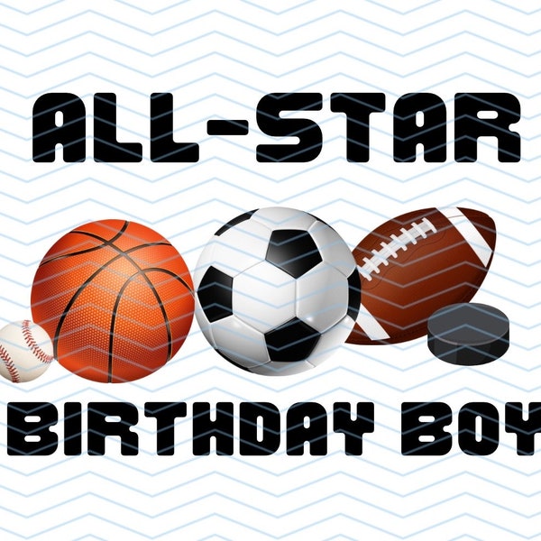 All Star Birthday Svg - Etsy