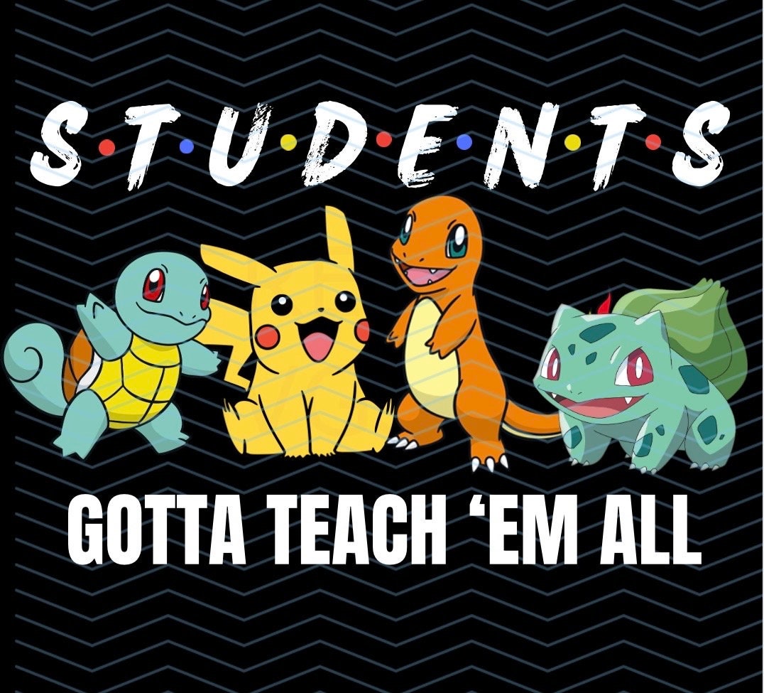 Pokemon Teacher PNG - Etsy