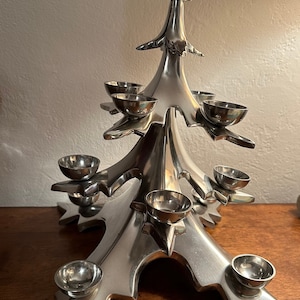 Pottery Barn Silver Christmas Tree - Etsy