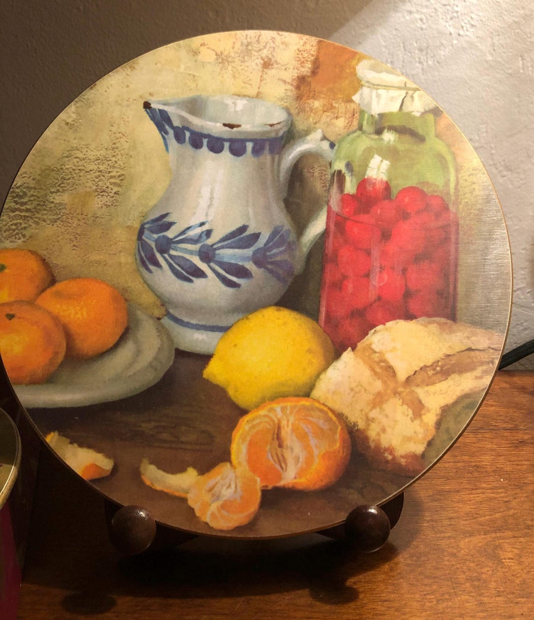 Lady Clare Melamine Round Mats Trays Trivet Trivets Set of 4 Previously ...