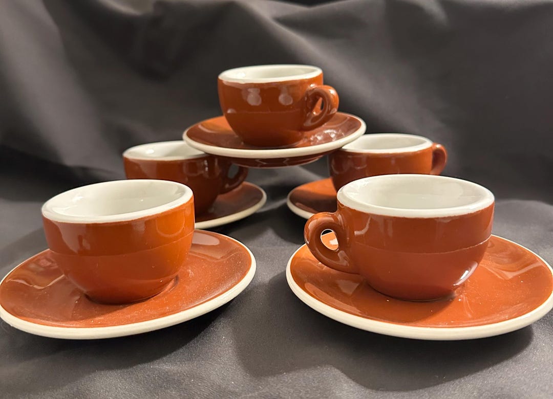 This is a Set of Nuova Point Sorrento Espresso Cups and Saucers, Known ...