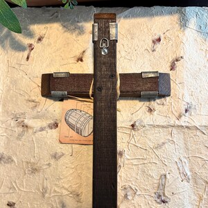 Wine Barrel Stave Cross, Crafted From Reclaimed Oak Wine Barrels ...