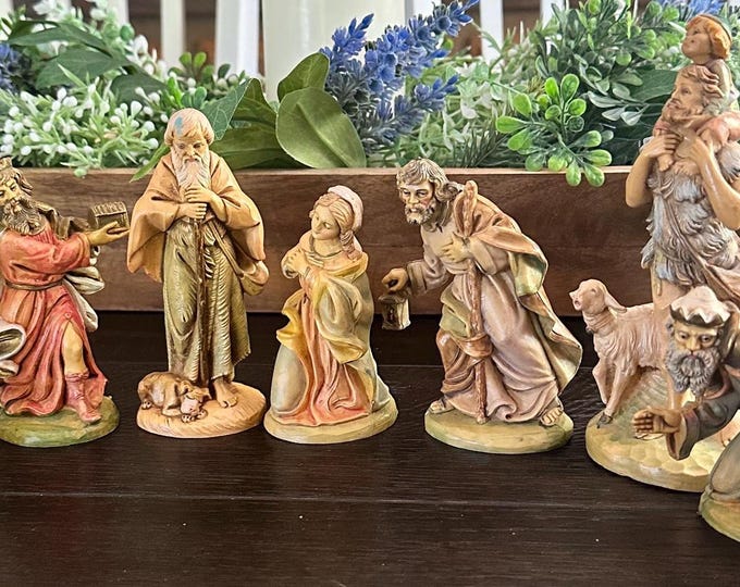 Lot of 7 Fontanini Depose Nativity Figures – Vintage Italian Religious ...