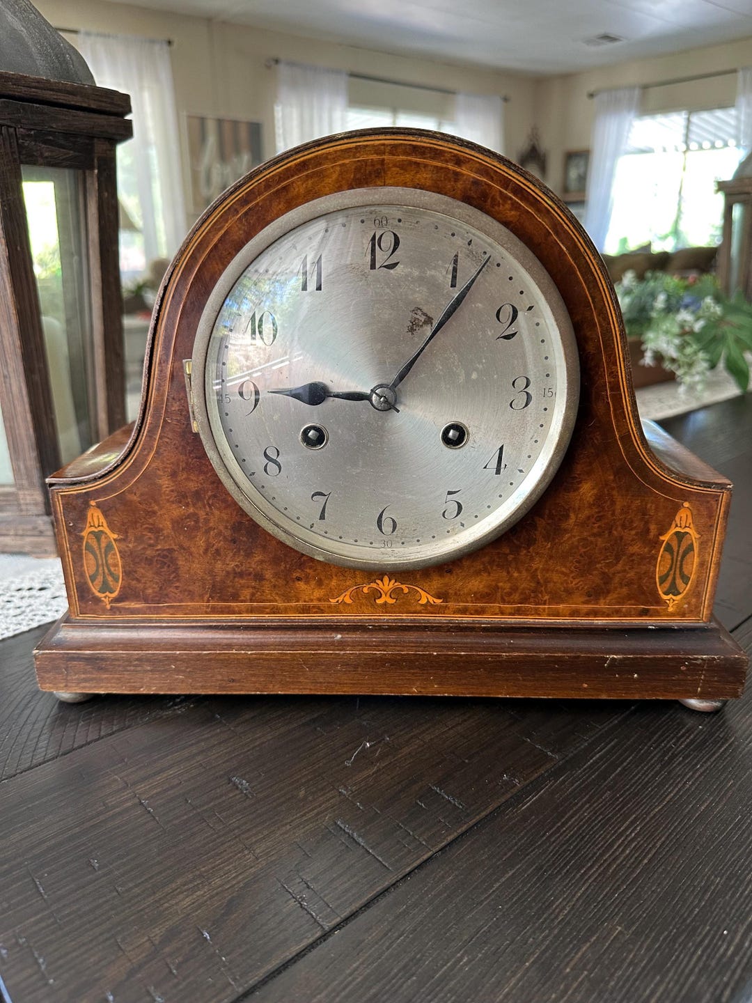 Elliot Clock Timepiece From the Art Deco Era Features a Burr Walnut ...