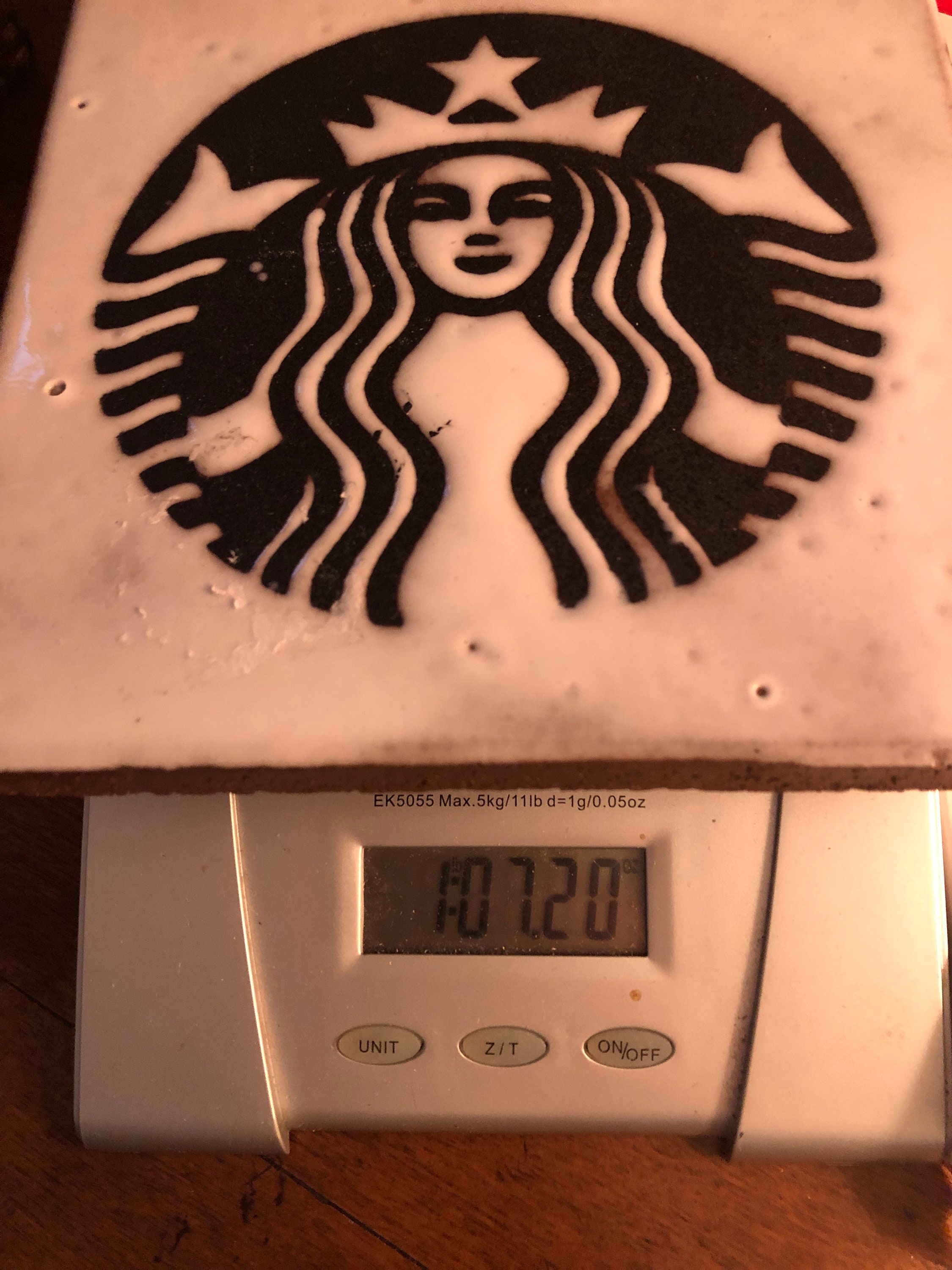 Starbucks Trivet Hot Plate Tile Black White, as Is. - Etsy