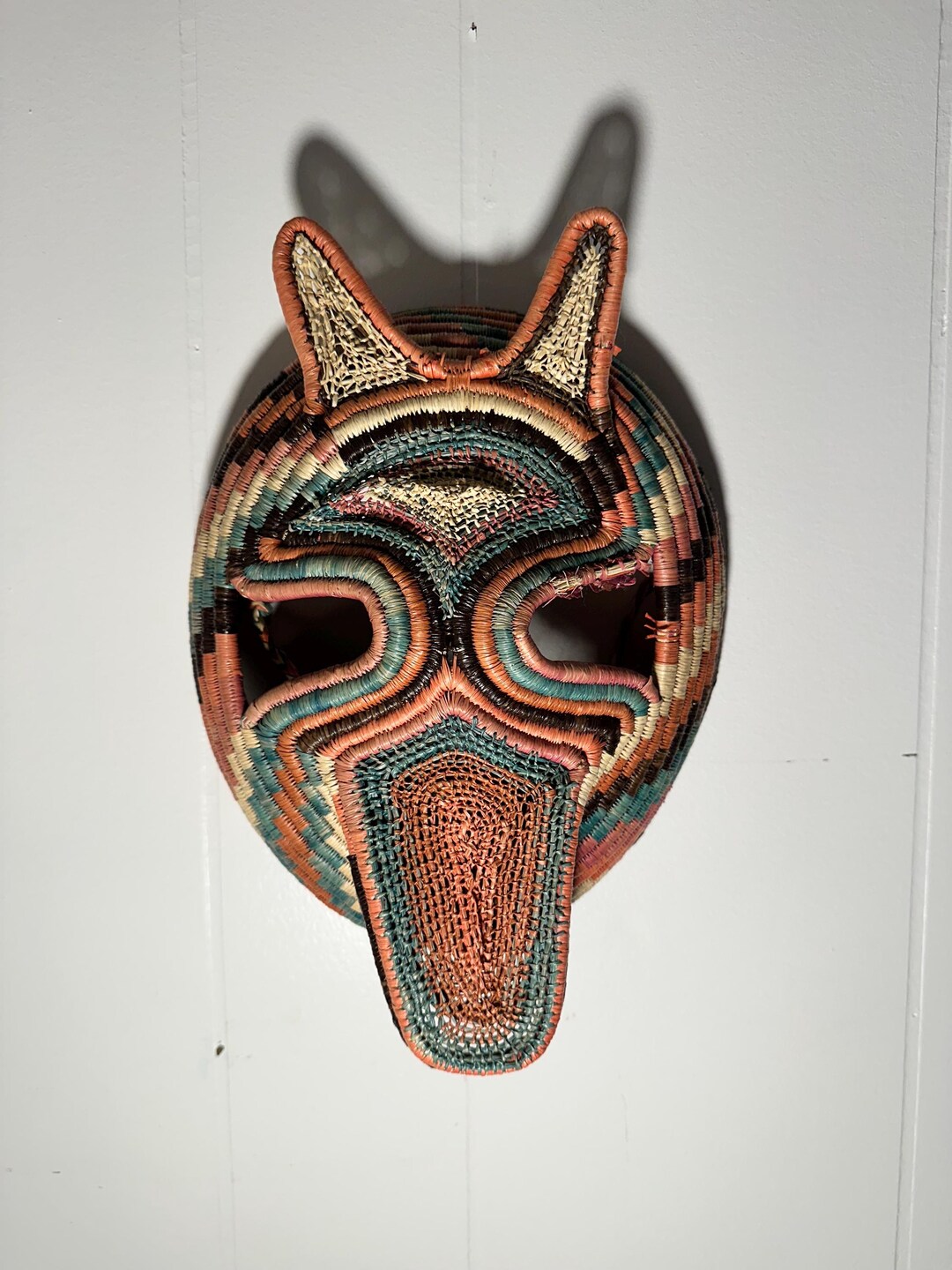 Vintage Tribal Animal Mask, Likely From the Wounaan or Embera Tribes of ...