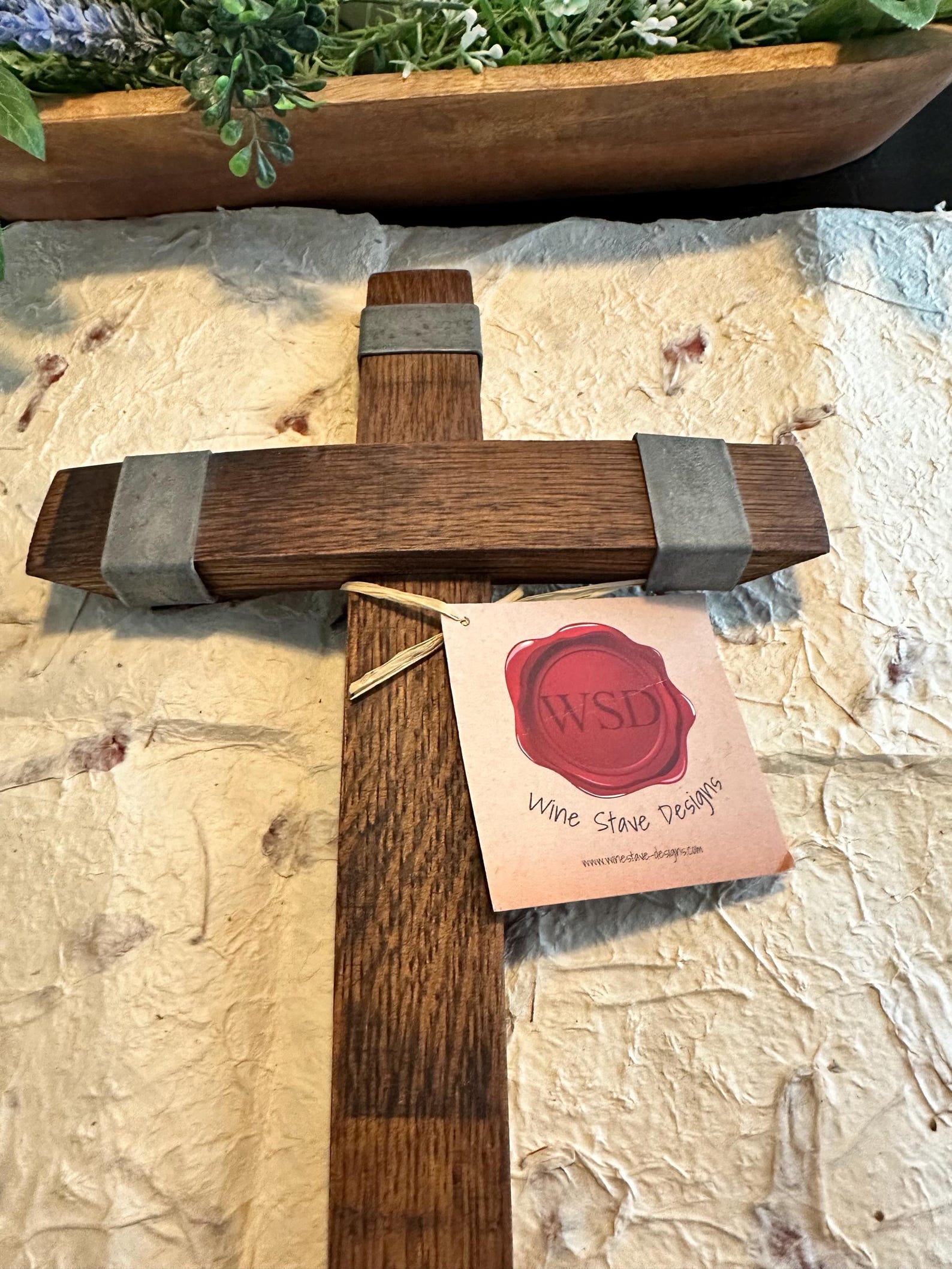 Wine Barrel Stave Cross, Crafted From Reclaimed Oak Wine Barrels ...