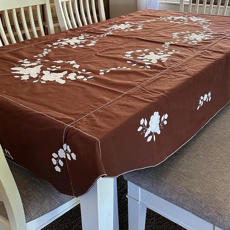 Applique Tablecloth - Etsy