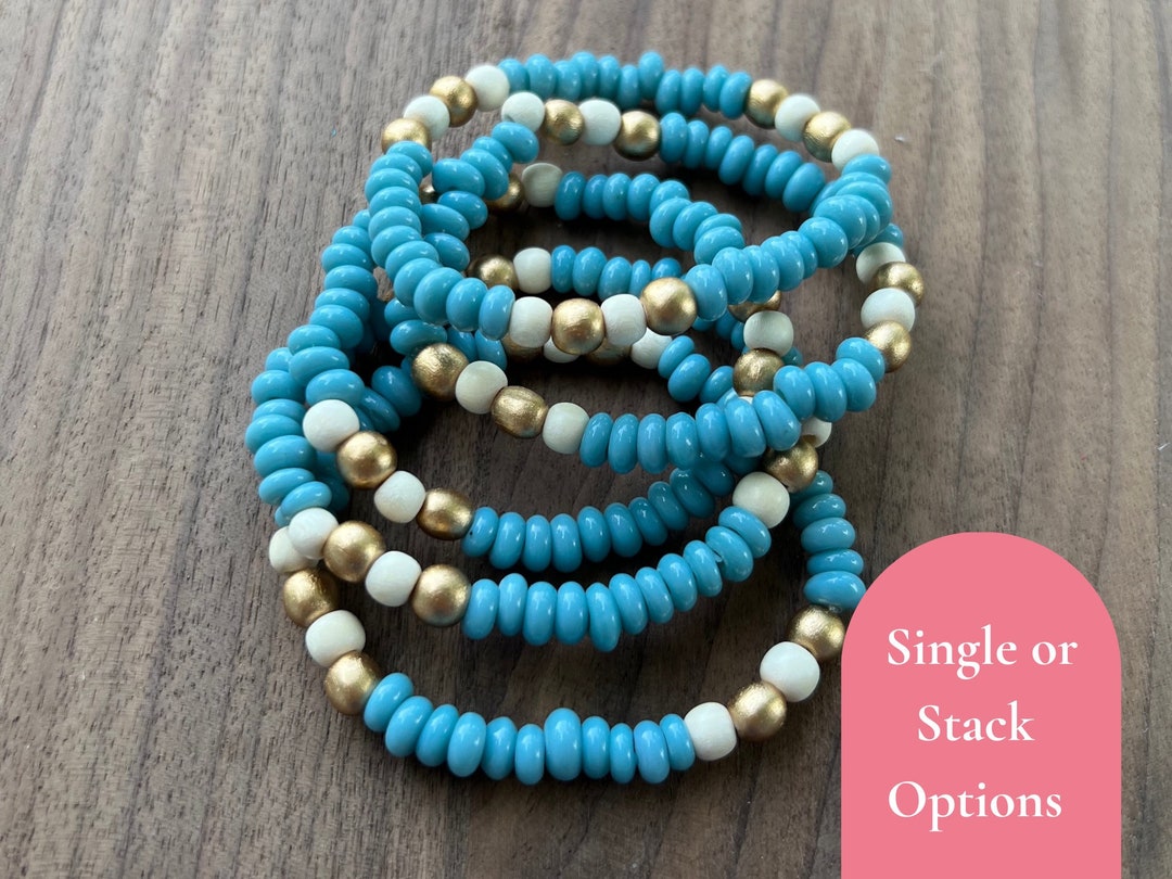 The Abigail Bracelet • Java Glass Beaded Bracelet - Etsy
