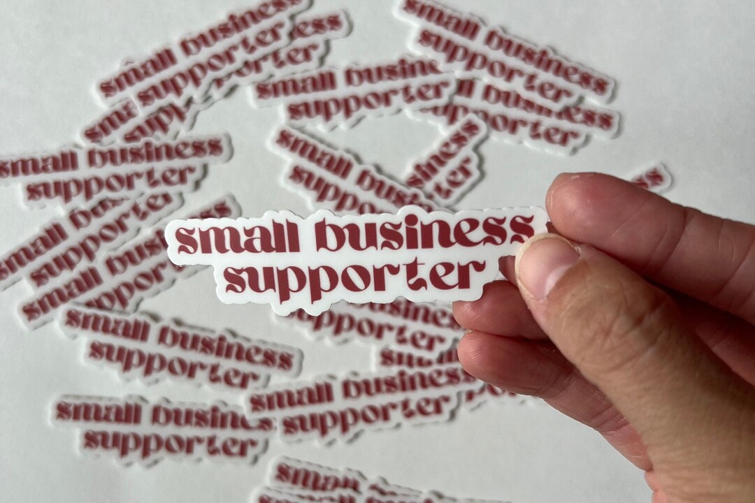 Small Business Supporter Sticker, Shop Small Decal, Support Local Vinyl ...