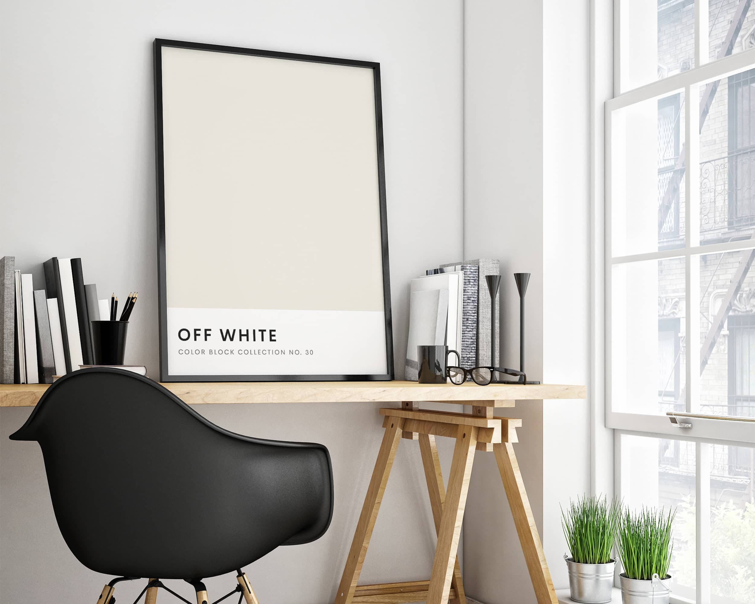 Off White Wall Print, off White Wall Art, White Printable Wall Art ...