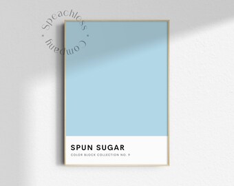 Light Blue Block Print - Etsy