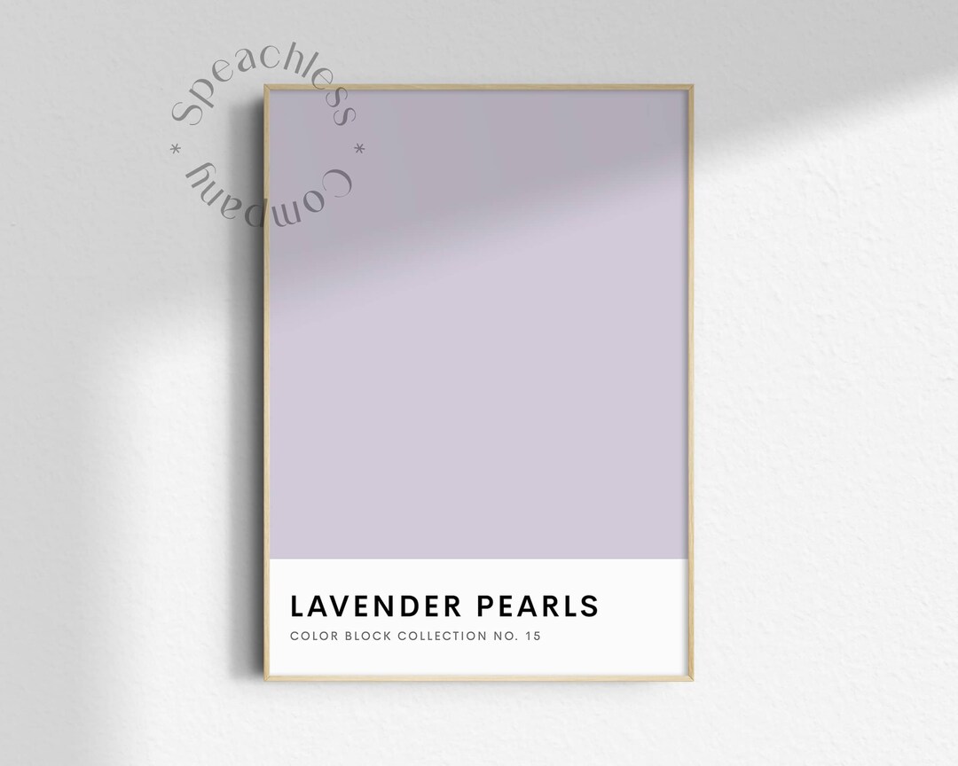 Lavender Color Decorations, Lavender Wall Art, Lavender Art Print ...