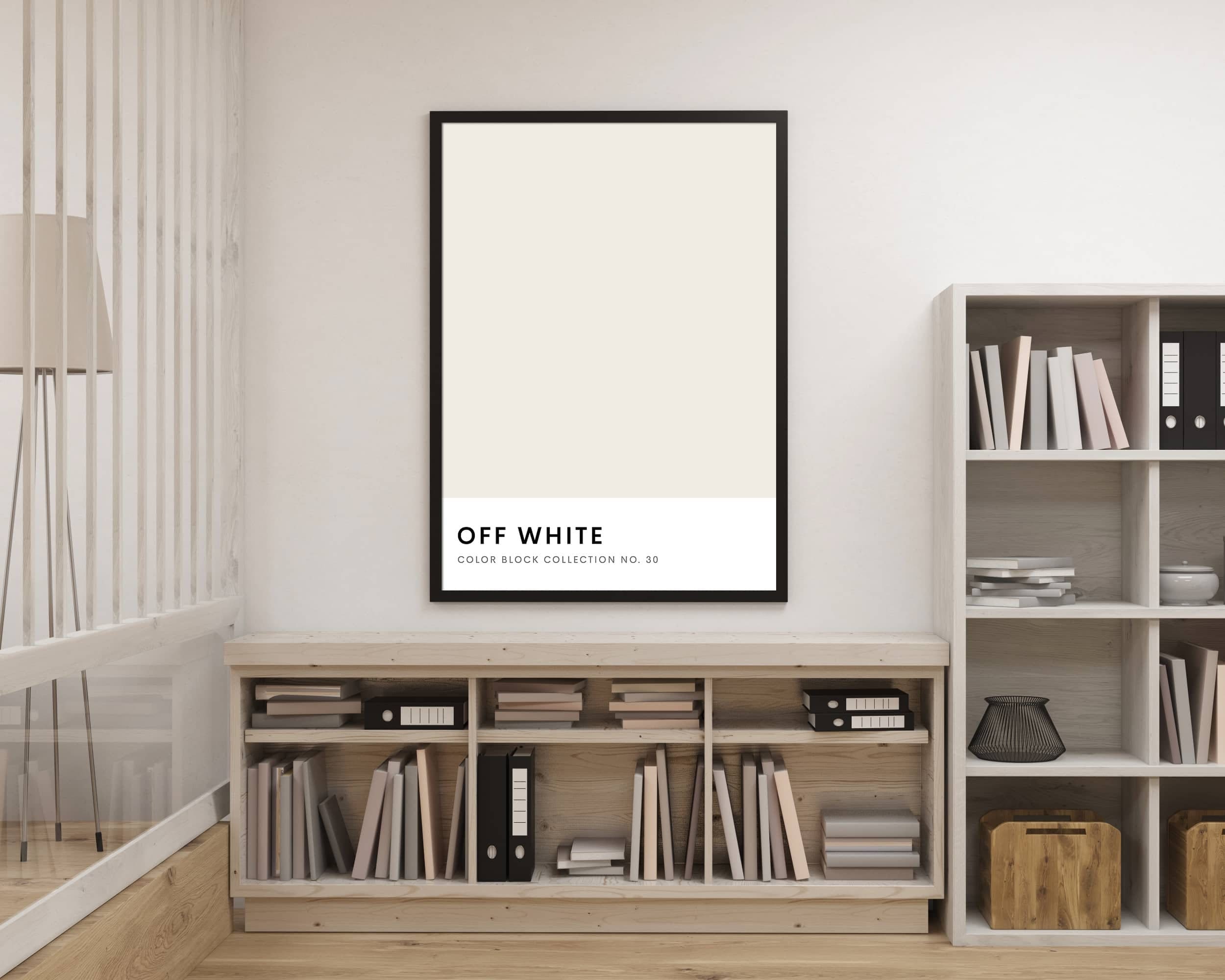 Off White Wall Print, off White Wall Art, White Printable Wall Art ...