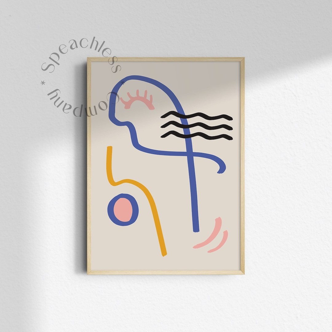 Minimalist Line Art Download, Simple Line Printable Wall Art ...