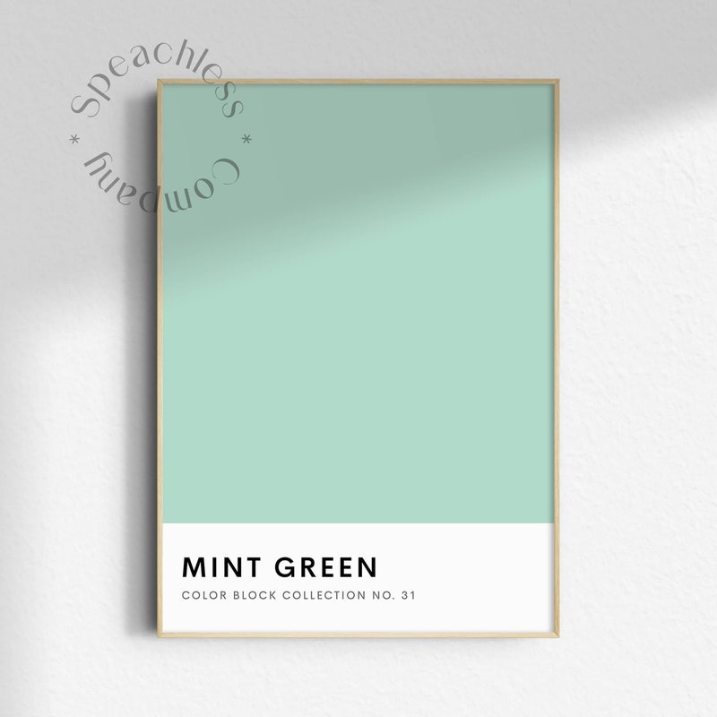 Mint Green Wall - Etsy