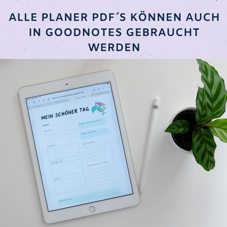 German Monthly Planner Printable, DIN A4 Portrait, Instant Download ...