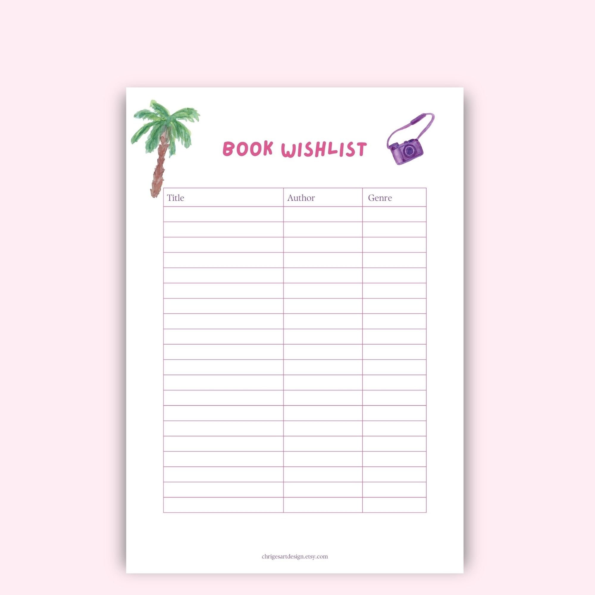 Summer Reading Tracker Bundle, Cute Reading Journal, Colorful Printable ...