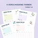 German Monthly Planner Printable, DIN A4 Portrait, Instant Download ...
