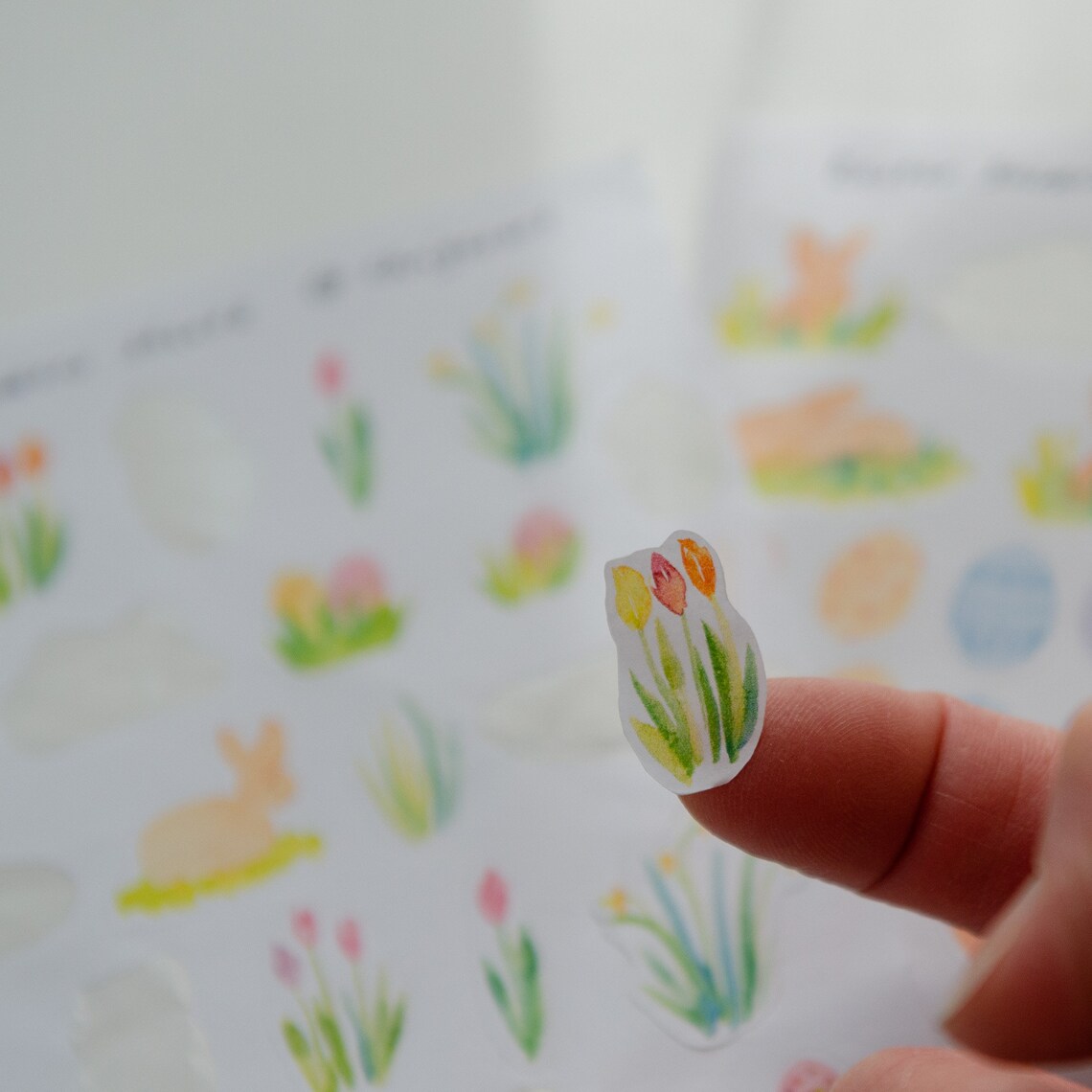 Easter Sticker Sheet, Easter Stickers, Watercolor Stickers, Spring ...