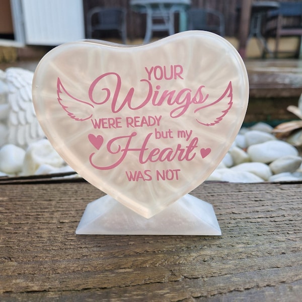 Resin Heart Memorial - Etsy