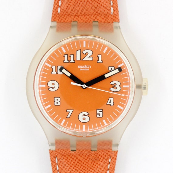 Vintage 2002 Swatch Watch SQUEEZED PUMPKINS SUDK102 Large - Etsy
