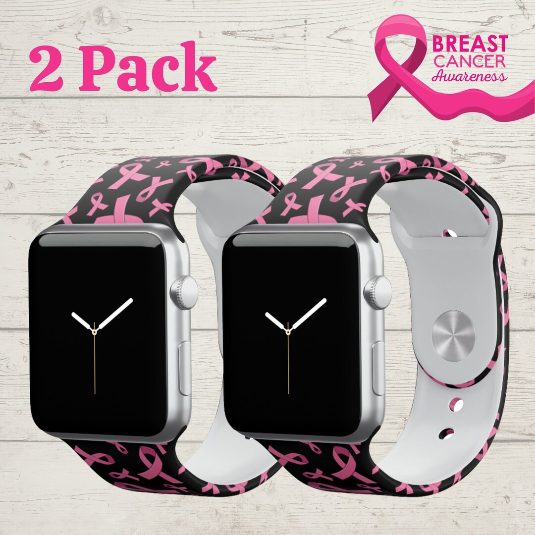 Breast Cancer Awareness Apple Compatible Watch Band, Series 1/2/3/4/5/6 ...