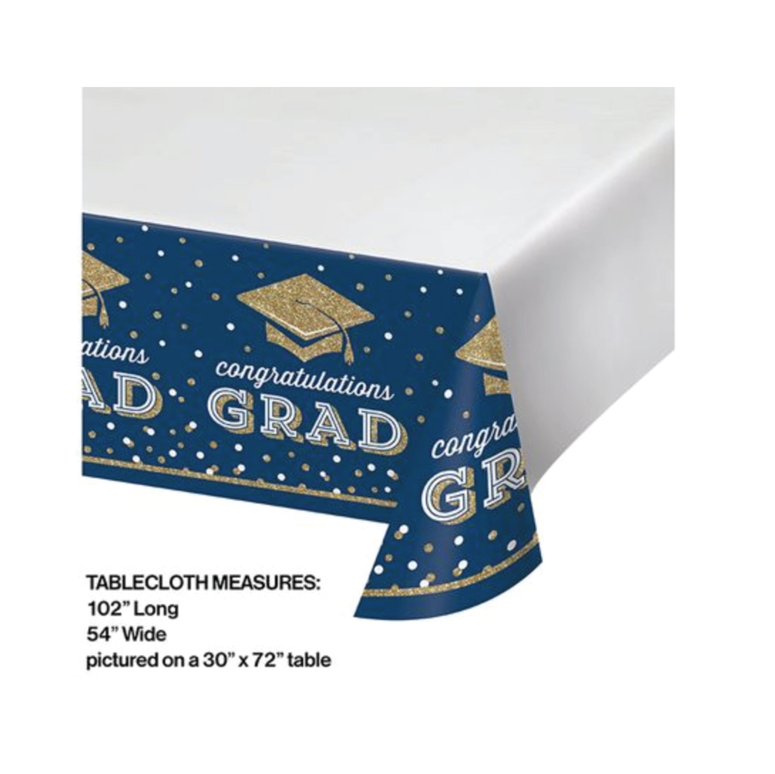 Sparkle Graduation Cap Tablecloth Graduation Party - Etsy