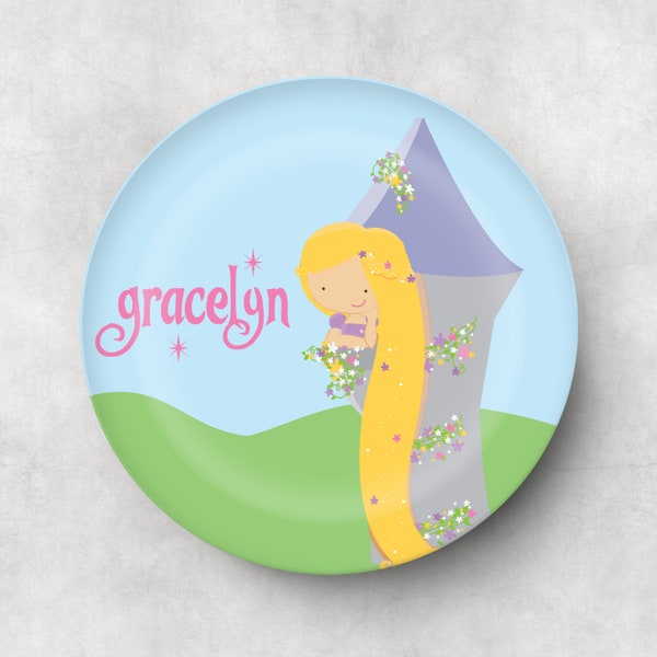 Rapunzel Plate - Etsy