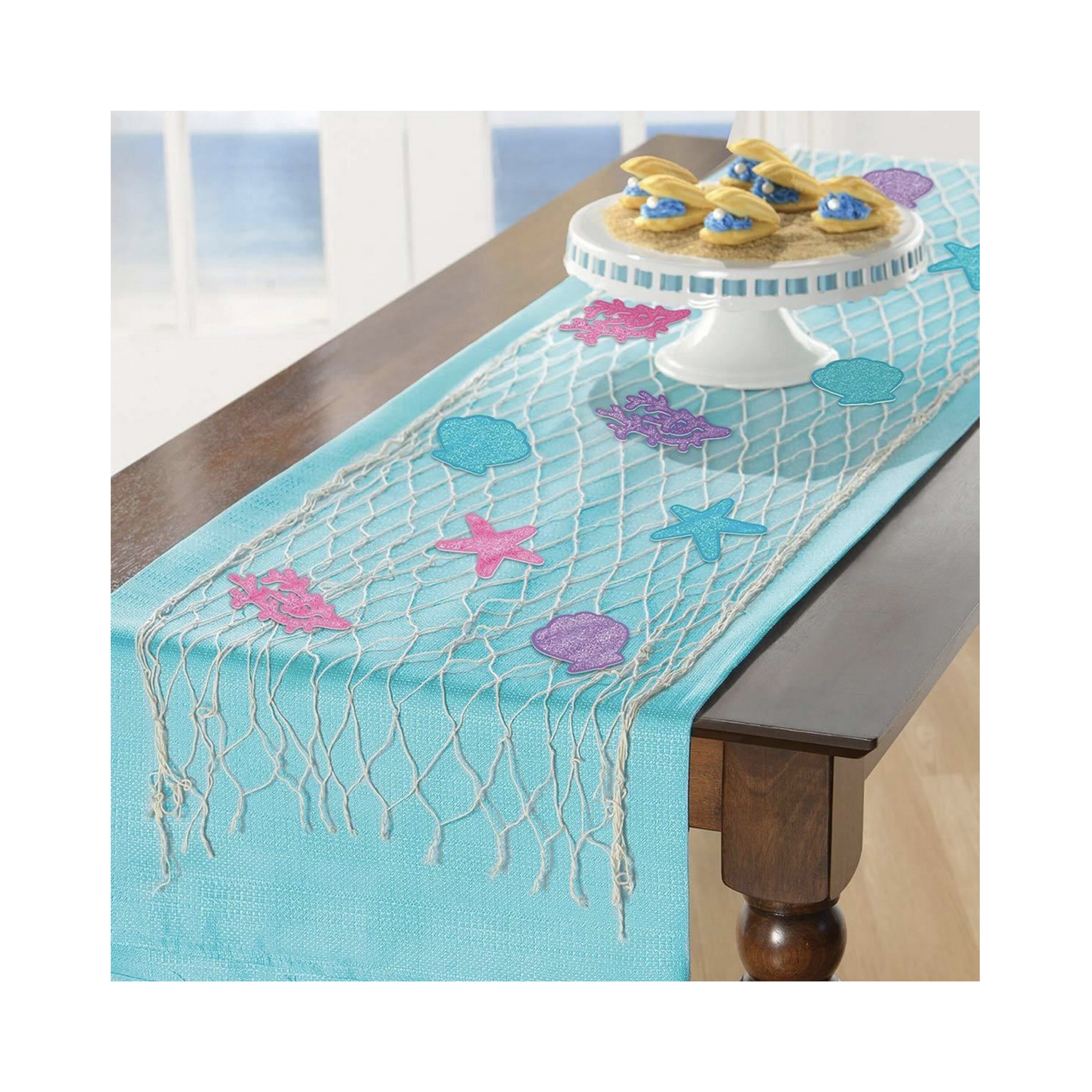Mermaid Party Table Runner Mermaid Birthday Decorations, Mermaid Baby ...
