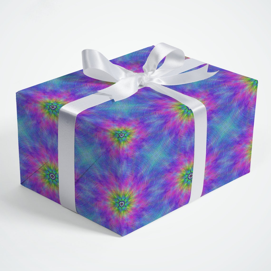 Spiral Tie Dye Wrapping Paper-5 Sheets Custom Paper, Wrapping Paper ...