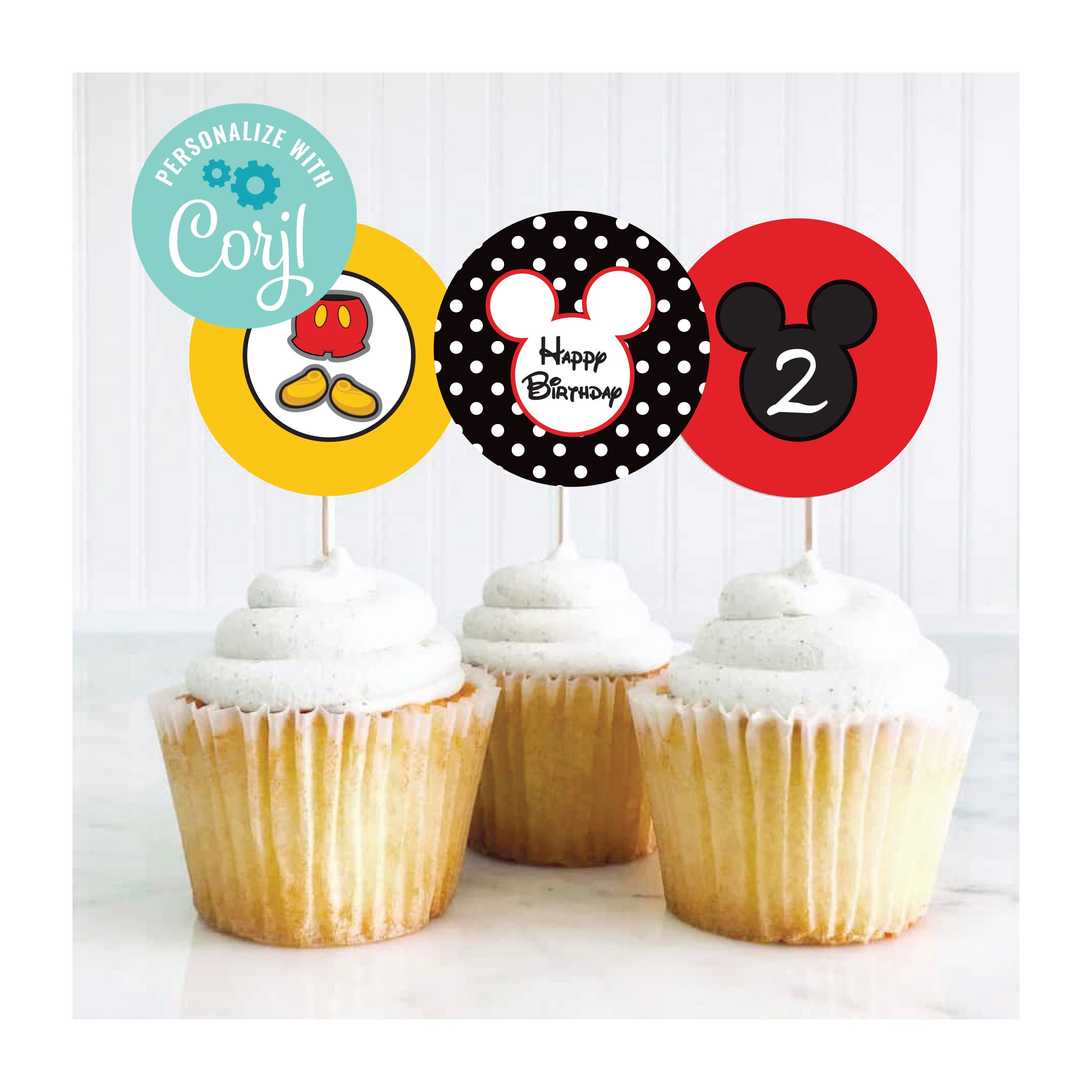 Mickey Mouse Cupcake Supplies