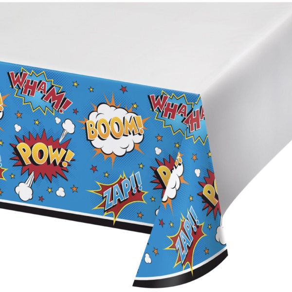 Superhero Tablecloth - Etsy
