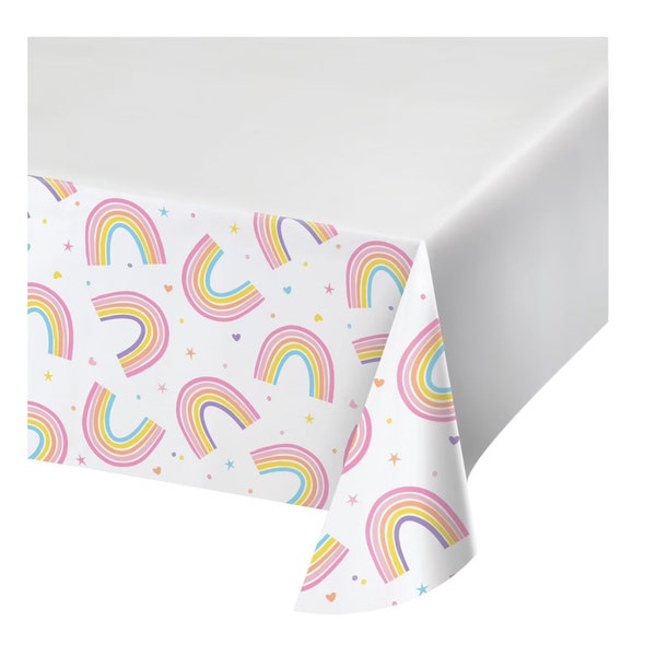 Rainbow Tablecloth - Etsy