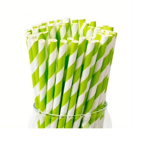 Striped Straws - Etsy